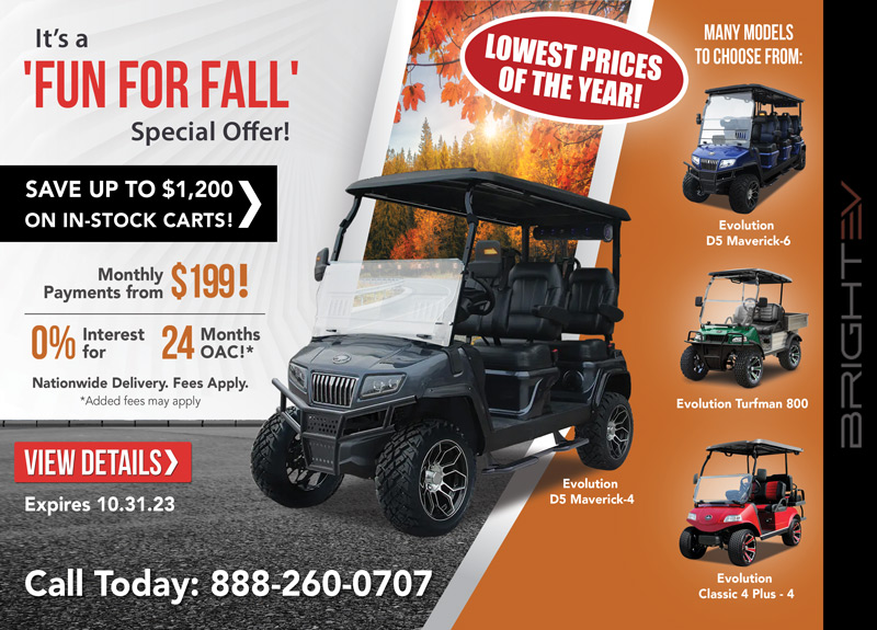 Contact Bright Electric Vehicles, Golf Cart Sales, EV Carts - Bright EV